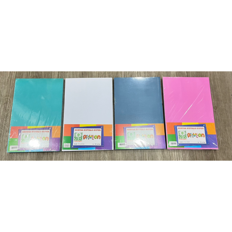 Jual Kertas Cover Jilid Kertas Buffalo ukuran Folio F4 - 100 Lembar ...