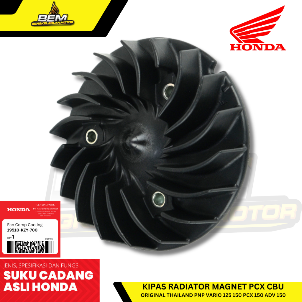 Jual 19510-KZY-700 Kipas Radiator Magnet Original Honda Thailand Untuk ...