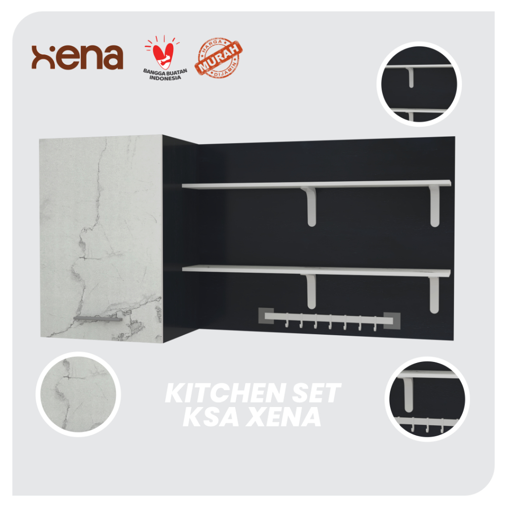 Jual Xena Kitchen Set Dinding / Rak Atas Dapur Minimalis / Kitchen Set ...
