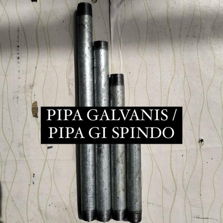 Jual PIPA GI 1/2 INCH / PIPA GALVANIS / PIPA GI SPINDO UKURAN 1/2 INCH ...