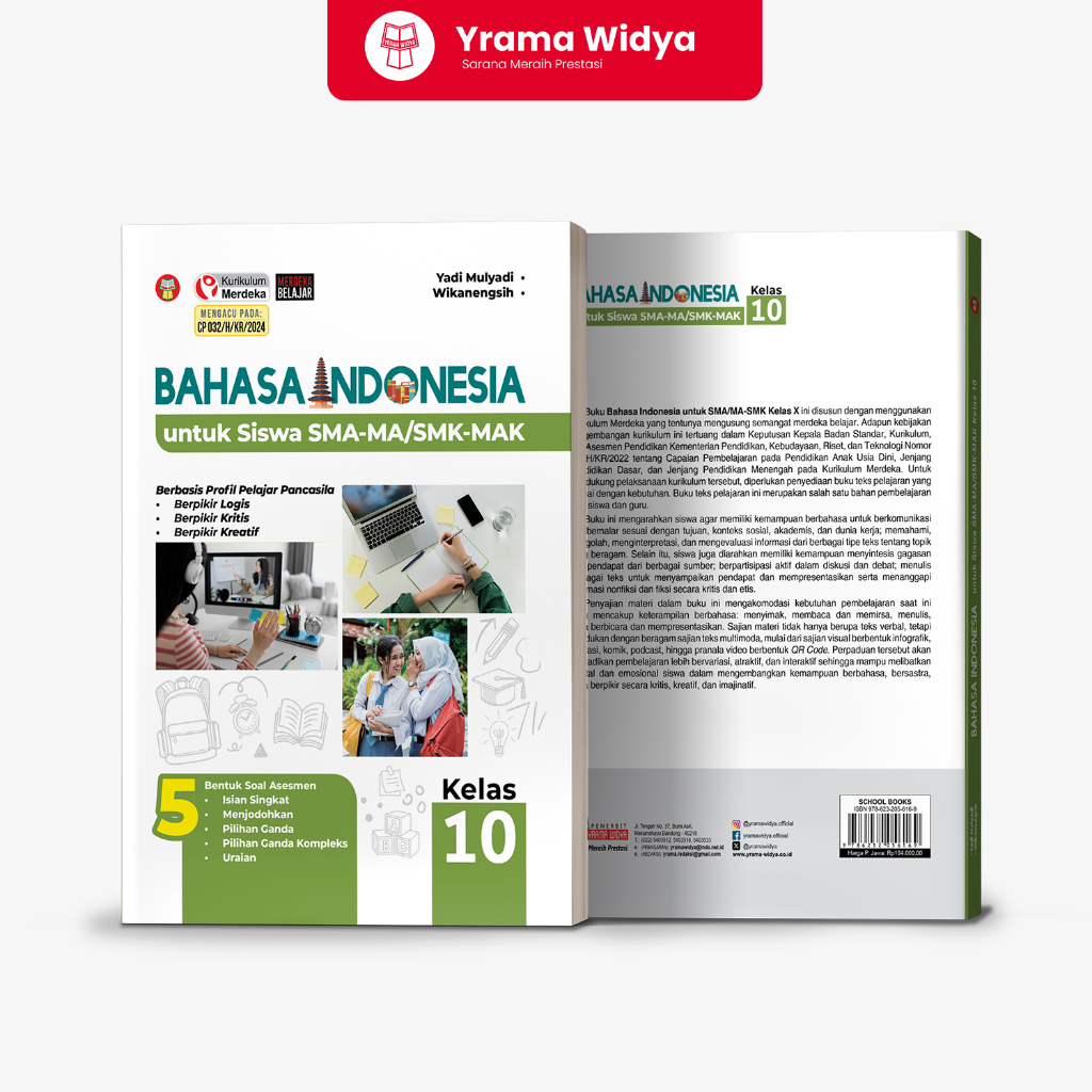 Jual Yrama Widya - Bahasa Indonesia SMA Kelas 10 CP032 | Buku Paket Kurikulum Merdeka | Shopee ...