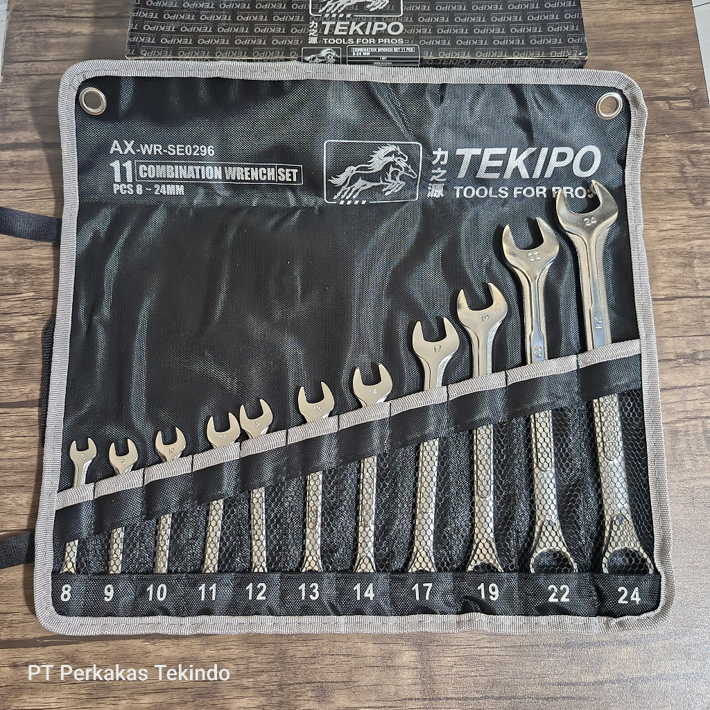 Jual Kunci Ring Pas Set Tekipo 8-24 Mm Combination Wrench Set 11 Pcs ...