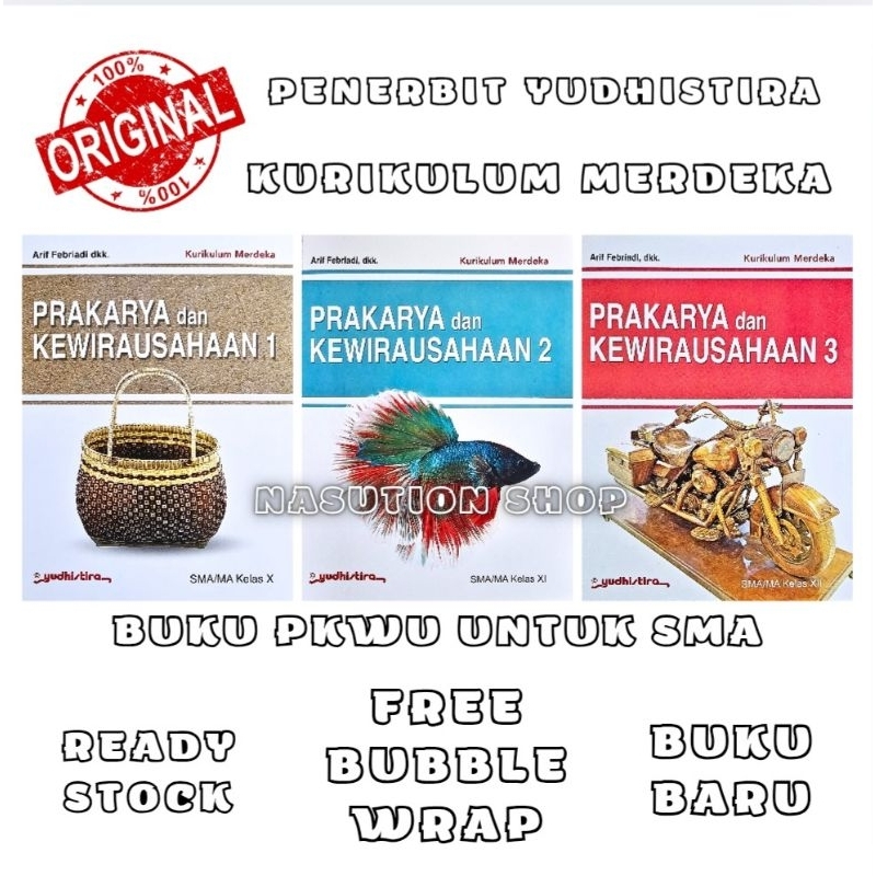 Jual Buku PRAKARYA Kelas 1 2 3 / 10 11 12 SMA Revisi Yudhistira Kurikulum Merdeka PKWU Original ...