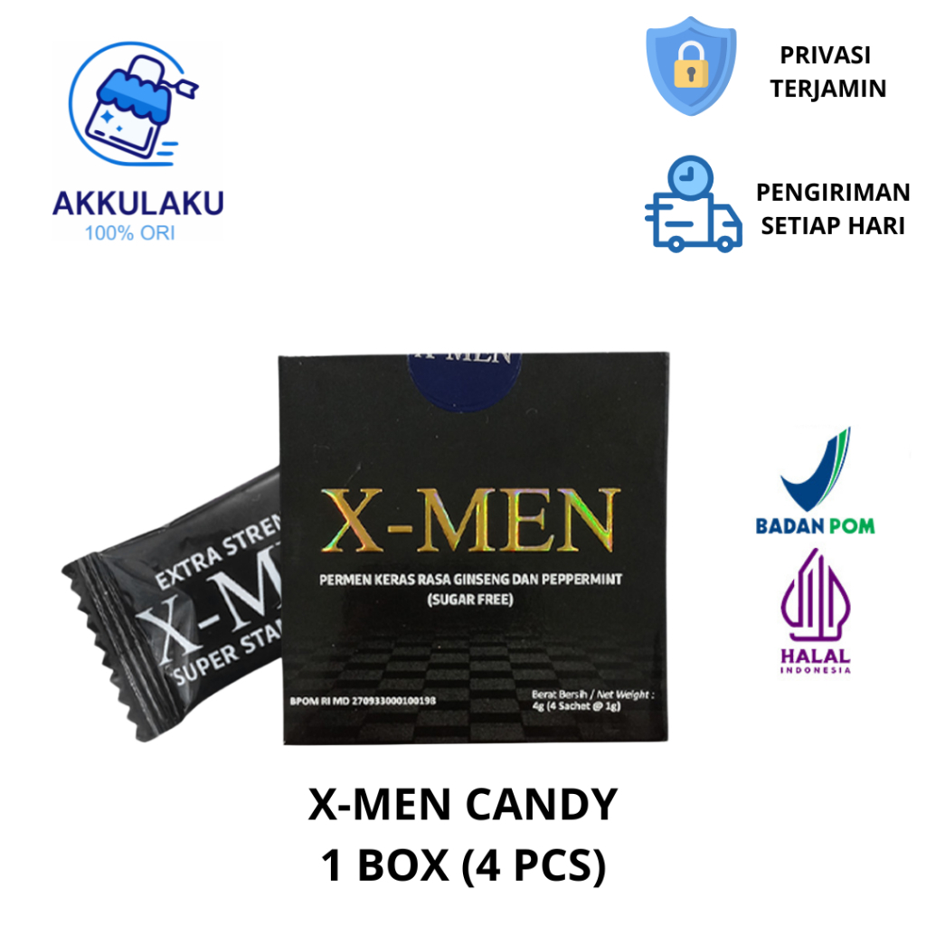 Jual XMEN Permen Stamina Pria | X MEN Candy Original BPOM | Shopee Indonesia