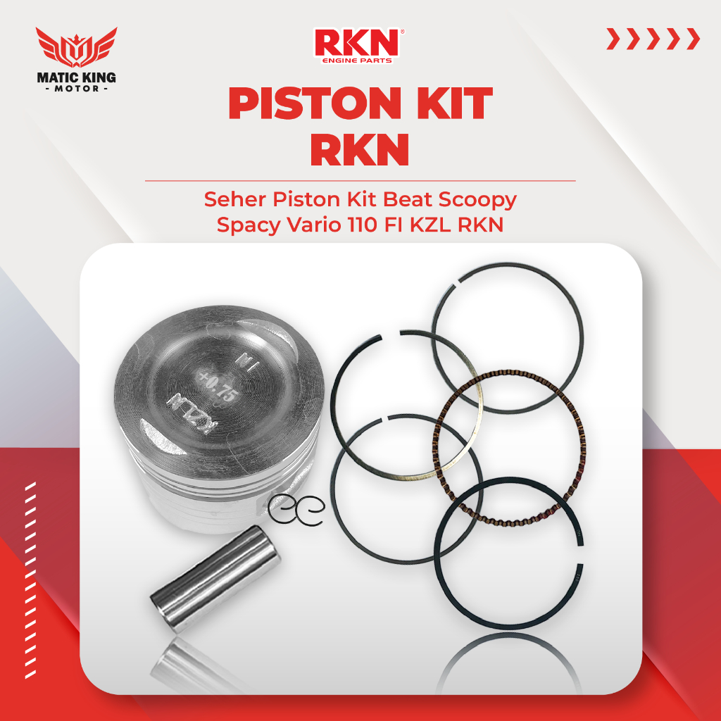 Jual RKN Piston Seher KIT Oversize Beat Vario Scoopy Spacy Fi Stater ...