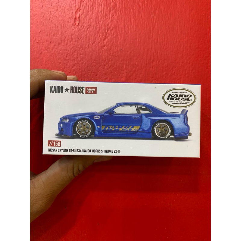 Jual Kaido House Nissan Skyline R34 Shinjuku Biru segel - Miniscale ...