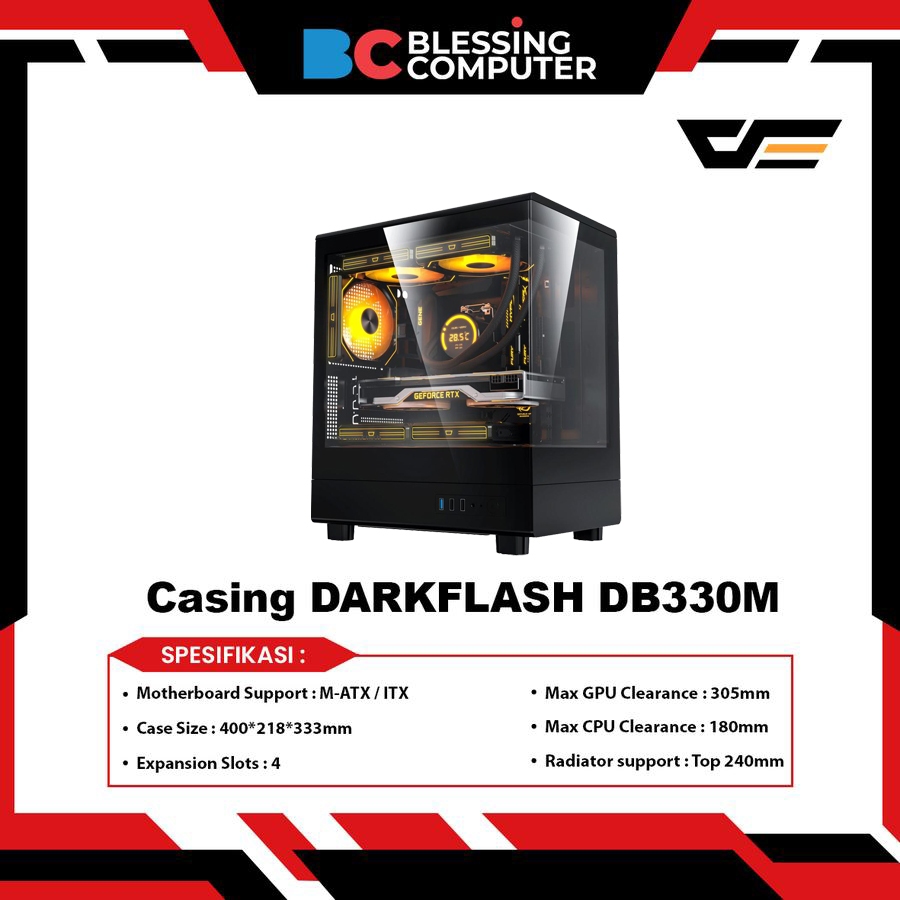 Jual Casing DARKFLASH DB330M - Black | Shopee Indonesia