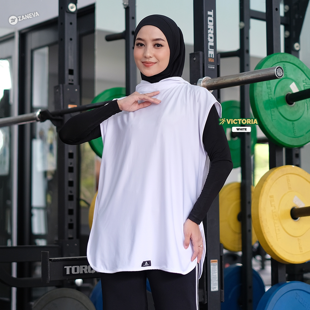 Jual ZANEVA SPORTWEAR ORI – JUMBO Vest Hijab Jersey Premium || Vest ...