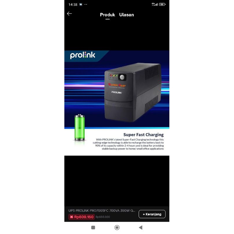 Jual Ups prolink 700VA | Shopee Indonesia