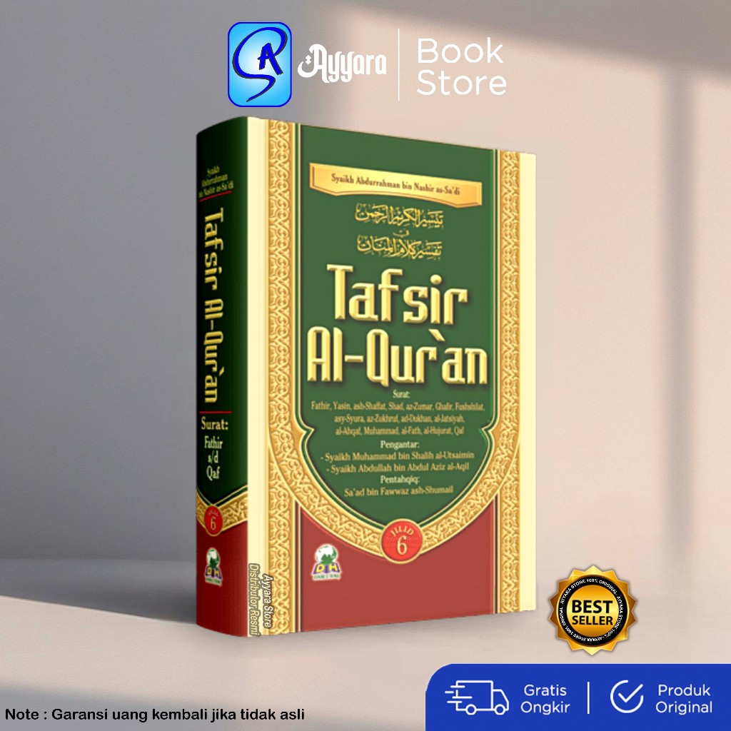 Jual Tafsir Al Quran Syaikh Abdurrahman as Sadi Jilid 6 - Syaikh Abdurrahman bin Nashir - Darul ...