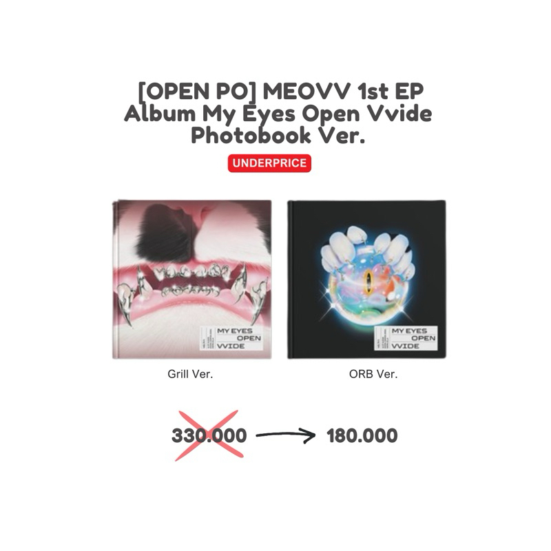 Jual [OPEN PO] MEOVV 1st Ep Album My Eyes Open Vvide Photobook Ver. UNDERPRICE | Shopee Indonesia
