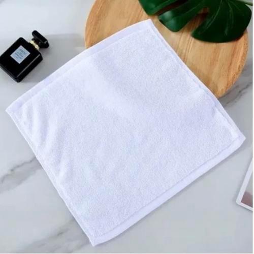 Jual towel handuk sapu tangan hotel oshibori putih 30x30 super cotton ...