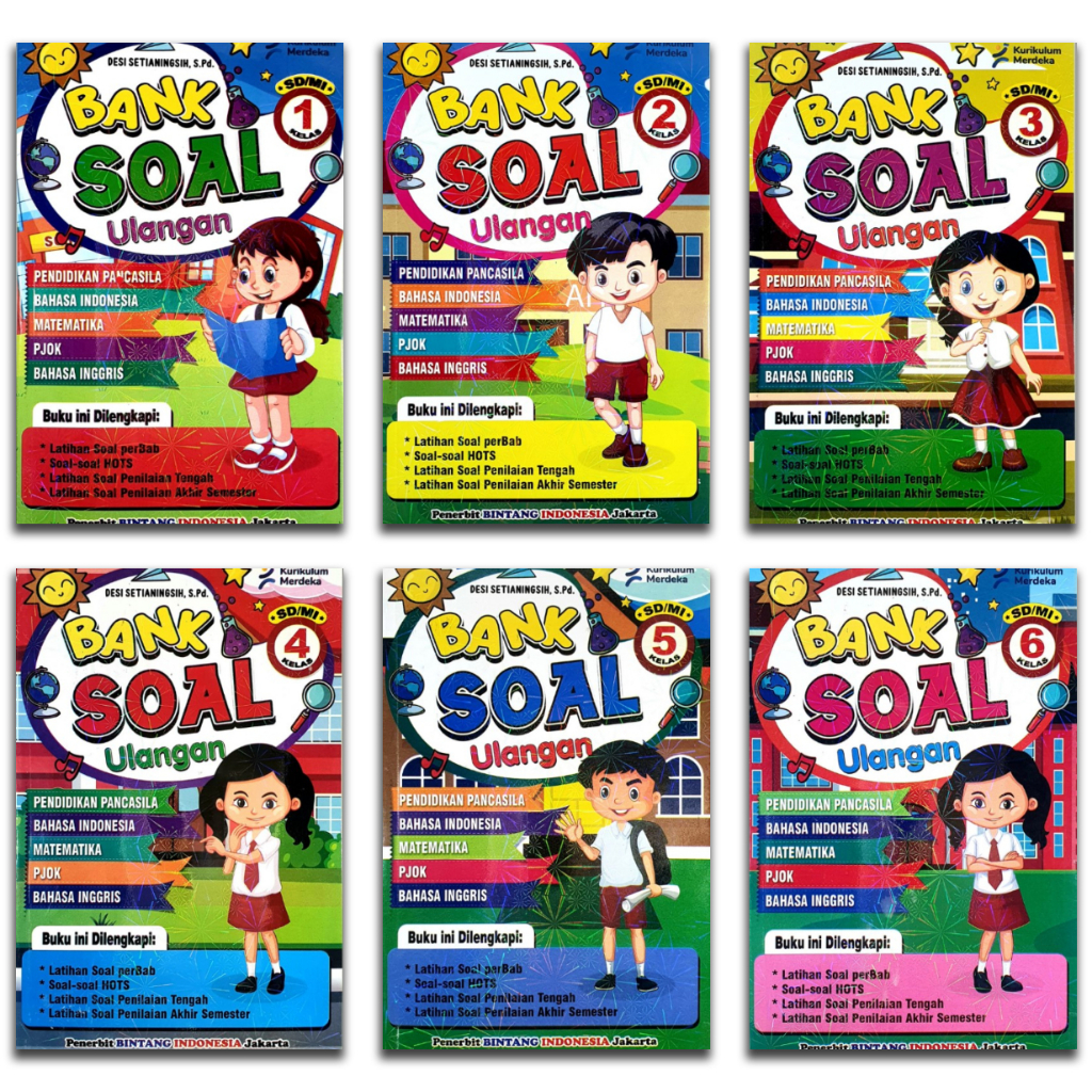 Jual BUKU BANK SOAL ULANGAN KELAS 1 S.D KELAS 6 SD KURIKULUM MERDEKA | Shopee Indonesia