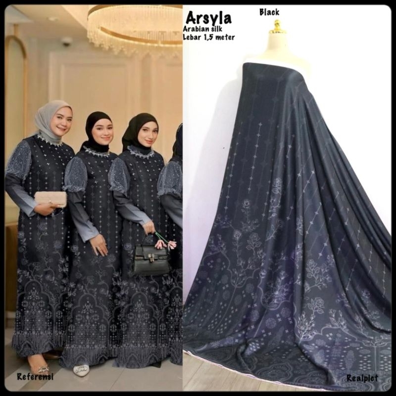 Jual KAIN SUTRA ARABIAN SILK | ARSYLA | KAIN SARIMBIT | KAIN METERAN ...