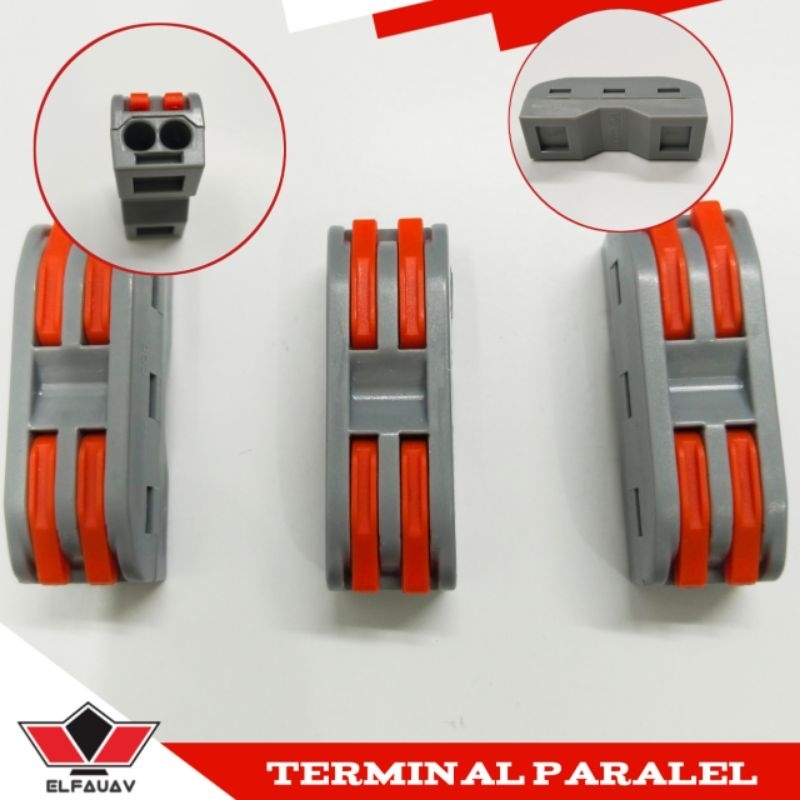 Jual TERMINAL PARALEL 2 LINE CONNECTOR JALUR KABEL SAMBUNGAN BLOCK ...