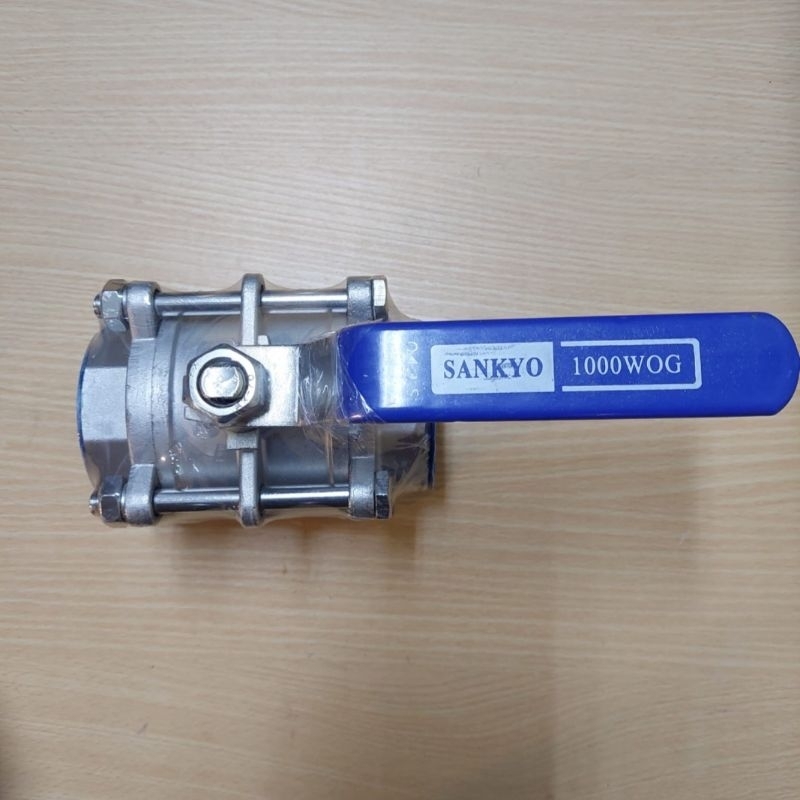 Jual 2" inch Ball Valve Sankyo 3PC Stainless SS316 1000 WOG | Shopee Indonesia