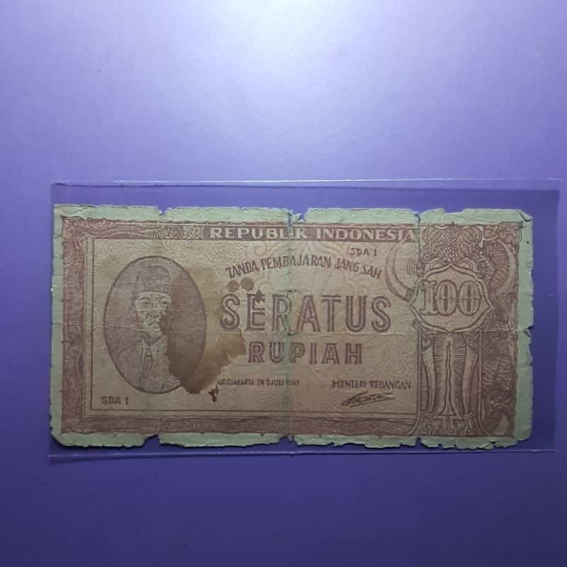 Jual Uang 100 rupiah ori 1947 | Shopee Indonesia