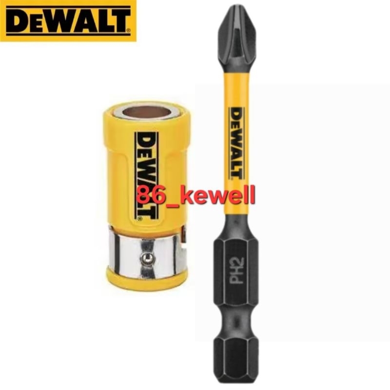 Jual Mata Obeng Dewalt PH2 flextorq panjang 57,8mm + Bit Holder Magnet ...