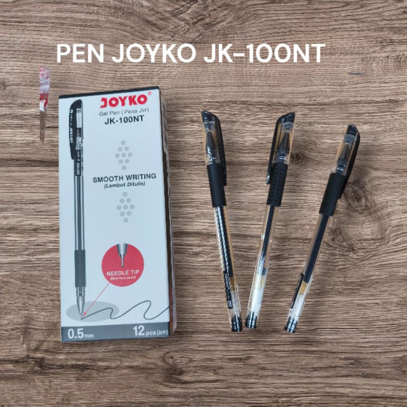 Jual PULPEN / PEN JOYKO JK - 100NT (12pcs) HITAM 0,5mm | Shopee Indonesia