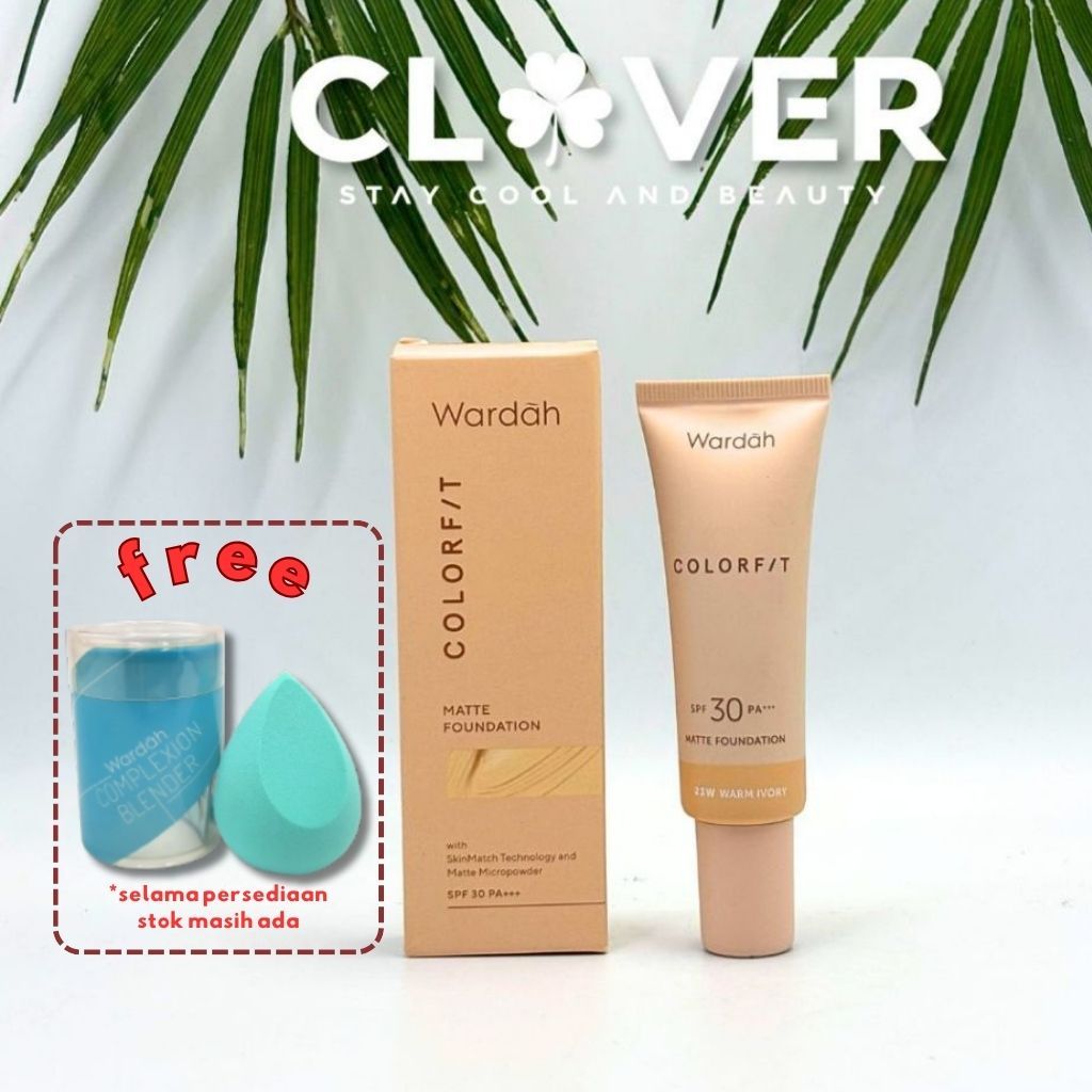 Jual WARDAH COLORFIT MATTE FOUNDATION SPF 30 PA+++ 25ml | Shopee Indonesia