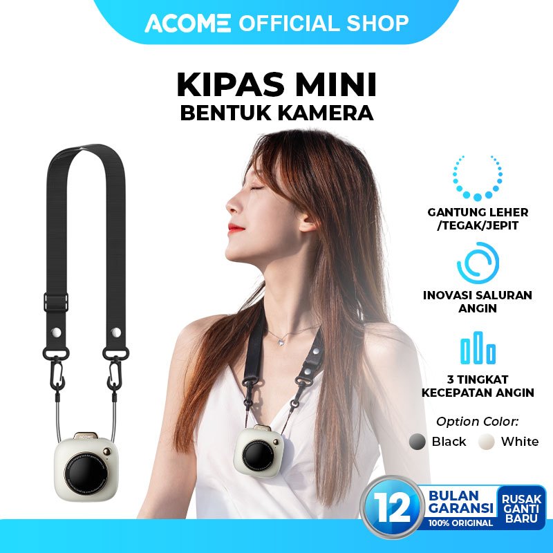 Jual ACOME Kipas Mini Super Sejuk 3 Kecepatan USB-C Silent Mode Mini ...