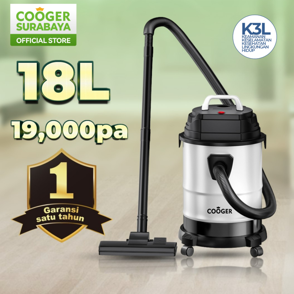 Jual COOGER SURABAYA Vacuum Cleaner Pro 18L Wet and Dry Daya Hisap ...