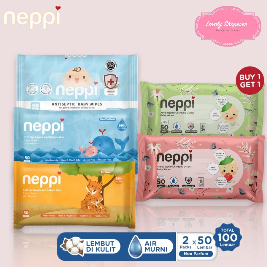 Jual Neppi Tisu / Tissue Basah (Tisu Basah Bayi) Tisu Antibacterial Non ...