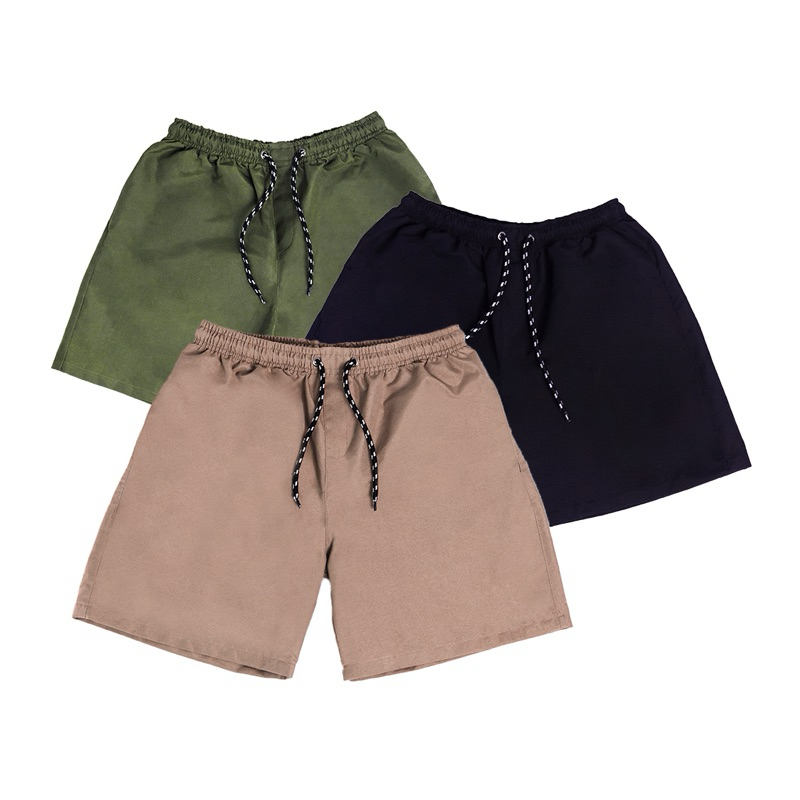 Jual PAKET 3 PCS CELANA PENDEK BOARDSHORT NYAMAN SANTAI SHORTPANTS ...
