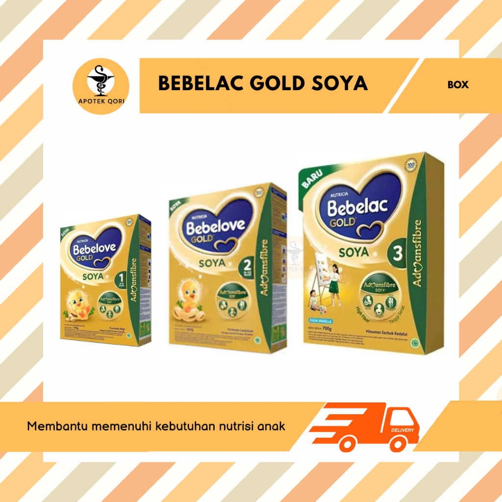 Jual SUSU BEBELOVE GOLD SOYA 1 0-6 BULAN / SOYA 2 6-12 BULAN / BEBELAC SOYA 3 1+ 700 G | Shopee ...
