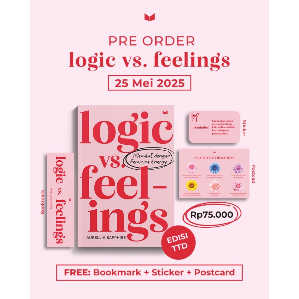 Jual Pre Order Novel - LOGIC vs FEELINGS - Aurellia Sapphire - Mediakita | Shopee Indonesia