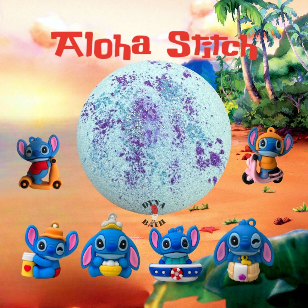 Jual Aloha Stitch bath bomb by Dynabath bath bomb anak isi karakter ...