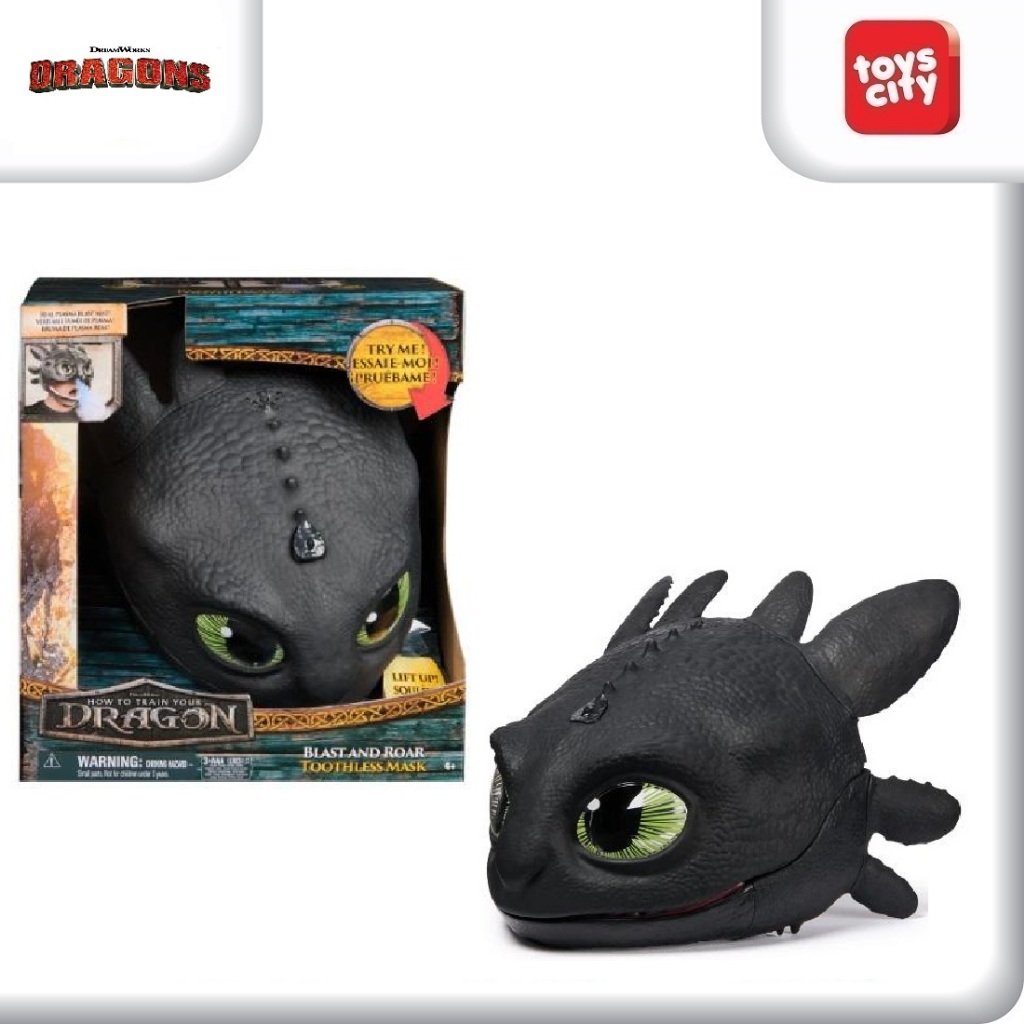 Jual How To Train Your Dragon Blast & Roar Toothless Mask Mainan Anak ...