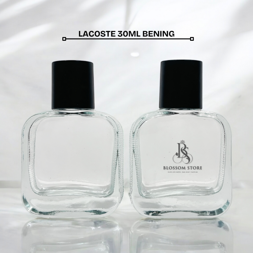 Jual Botol Parfum Lacos 30ML Bening Tutup Hitam - Botol Parfum Kaca 30ML | Shopee Indonesia