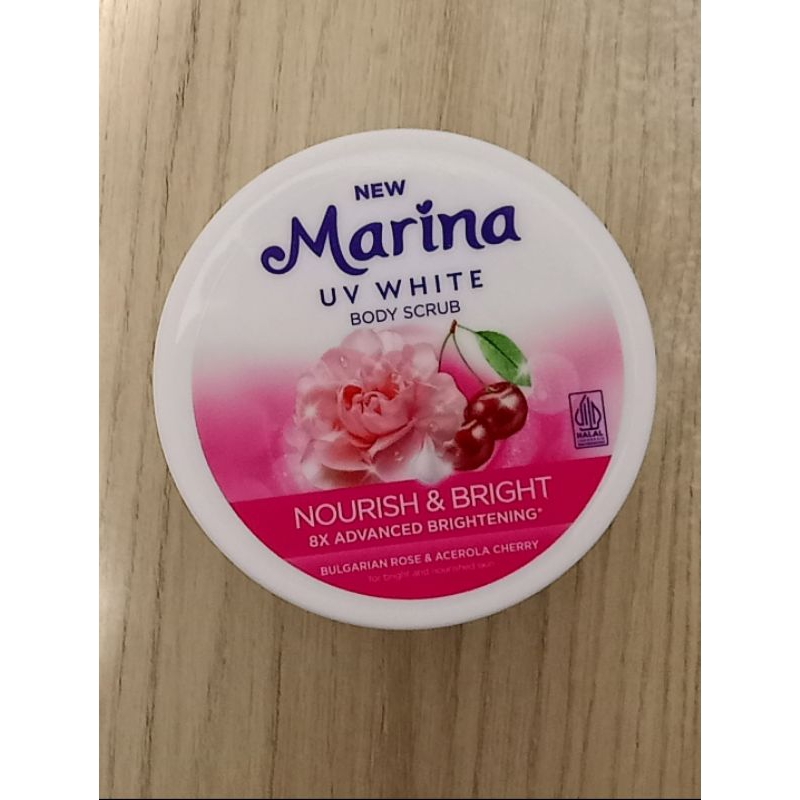 Jual Marina UV White Body scrub 185 ml | Shopee Indonesia