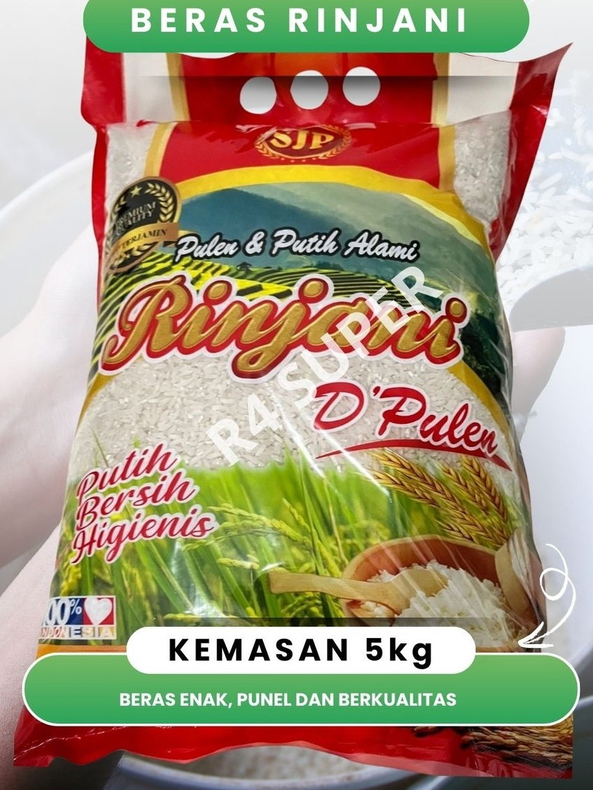 Jual Beras Rinjani 1kg / 5kg – Beras Pulen | Kemasan Bagus & Fresh ...