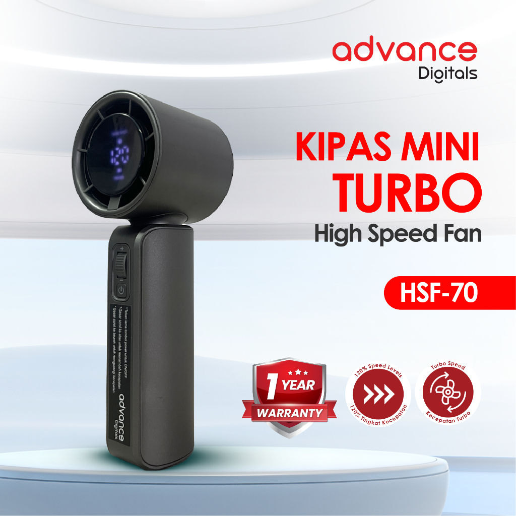 Jual Advance HSF-70/HSF-60Kipas Angin Turbo Portable bisa dicharger ...