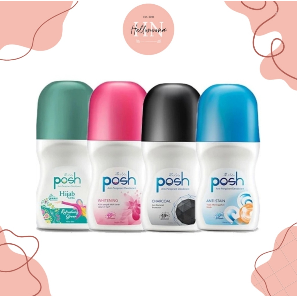 Jual POSH - Whitening Deodorant Roll On 50 ml | Shopee Indonesia