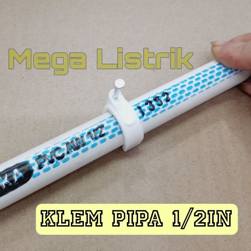 Jual Klem pipa 1/2in atau 22mm klem paralon 1/2in | Shopee Indonesia