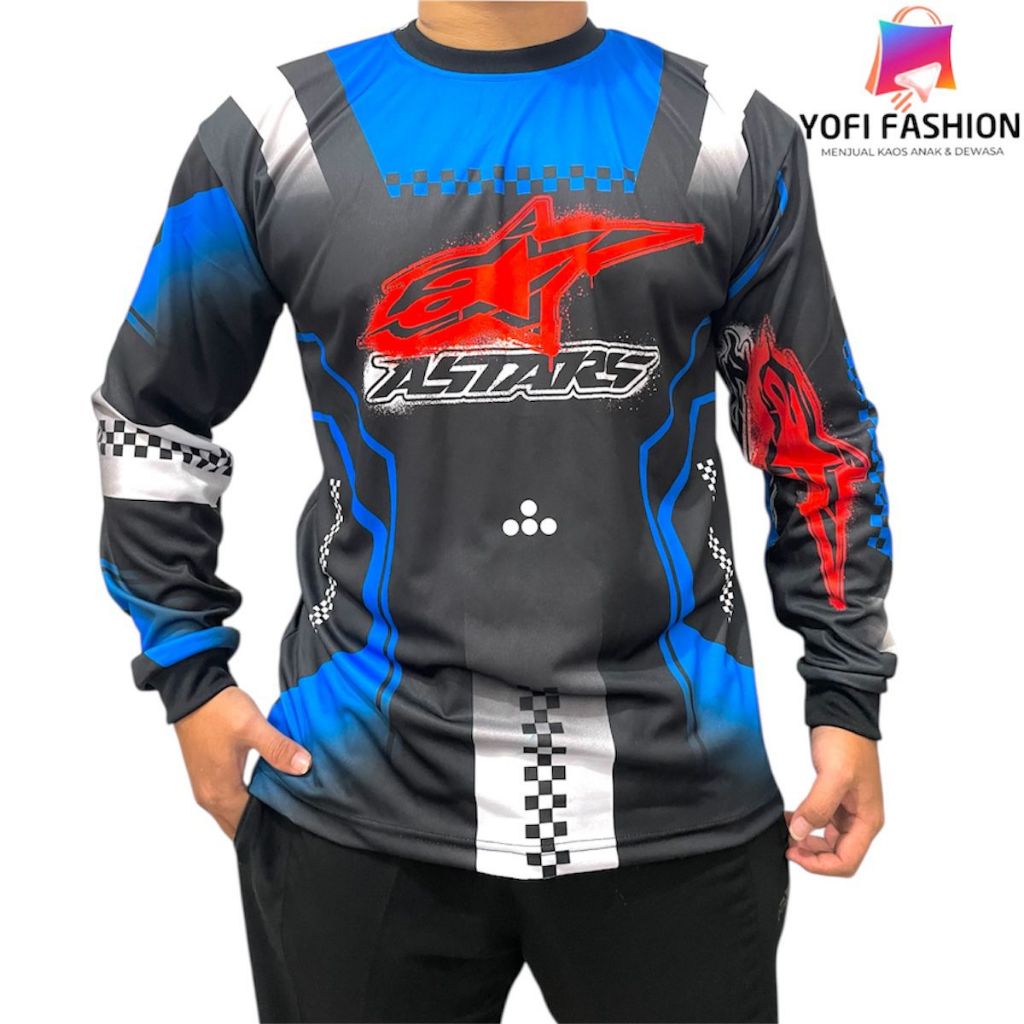 Jual JERSEY MOTORCROSS BAJU MOTOR TRAIL KAOS RACING LENGAN PANJANG ...