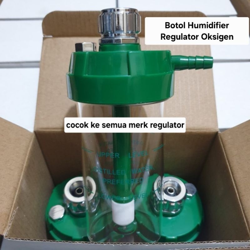 Jual Botol Humidifier Regulator Oksigen || Botol Regulator Oksigen Aman ...