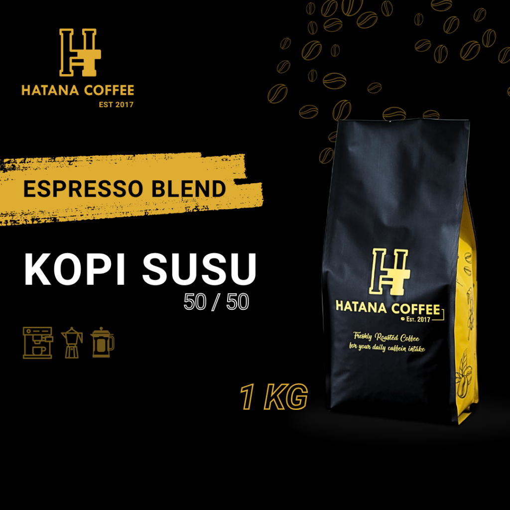 Jual Kopi Susu Blend 1 KG Espresso Es Kopi Susu | Hatana Coffee ...