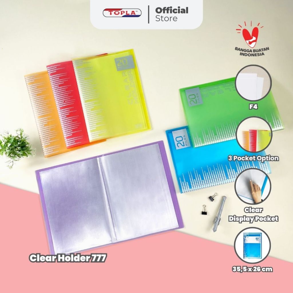 Jual Clear Holder 777 display book map dokumen ijazah kertas berkas ...