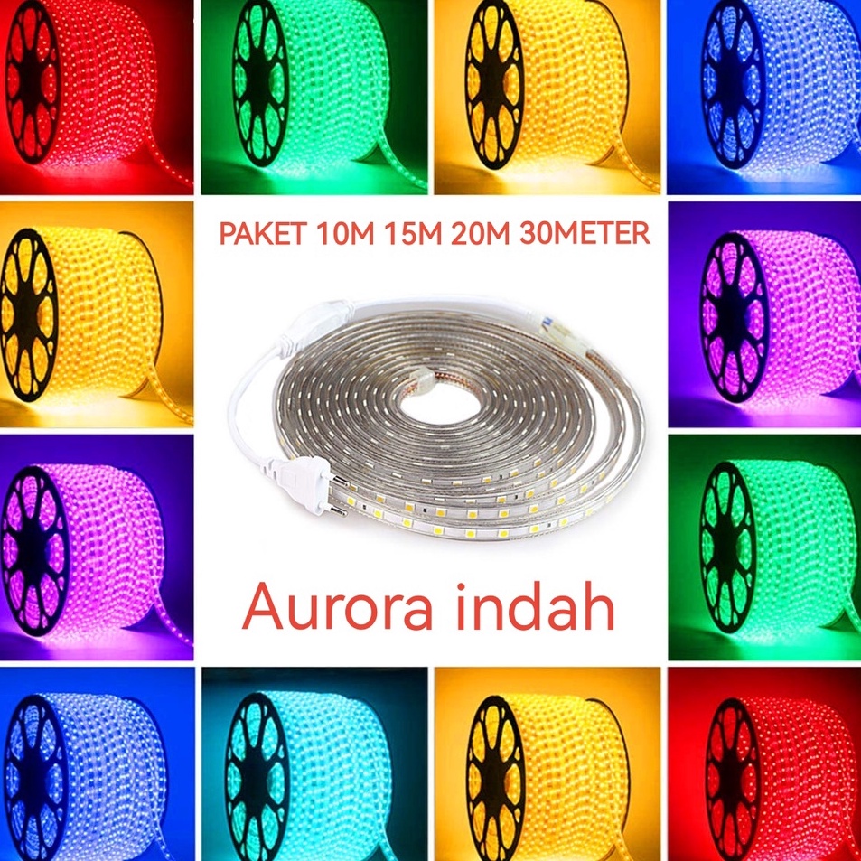 Jual Miliki PAKET Lampu Led Strip Selang 55 1m 2m 3 meter lampu strip ...