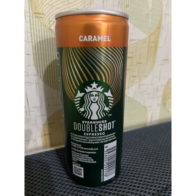 Jual Starbucks Kaleng Caramel 220ml Double Shot Expresso | Shopee Indonesia