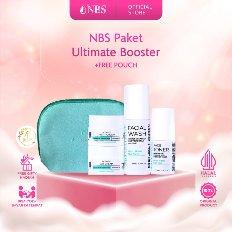Jual NBS Skincare Paket Ultimate Booster Untuk Semua Tipe Jenis Kuit | Mencerahkan Wajah ...