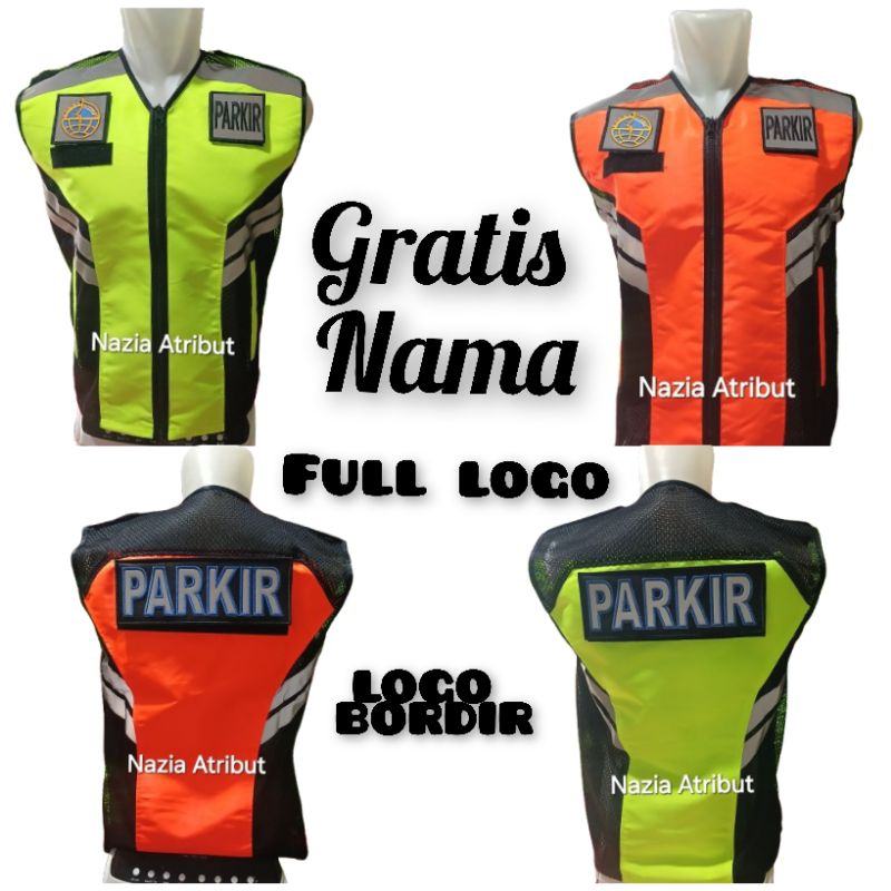 Jual Rompi Parkir Full Logo / Rompi Bahan Taslan Terbaru | Shopee Indonesia