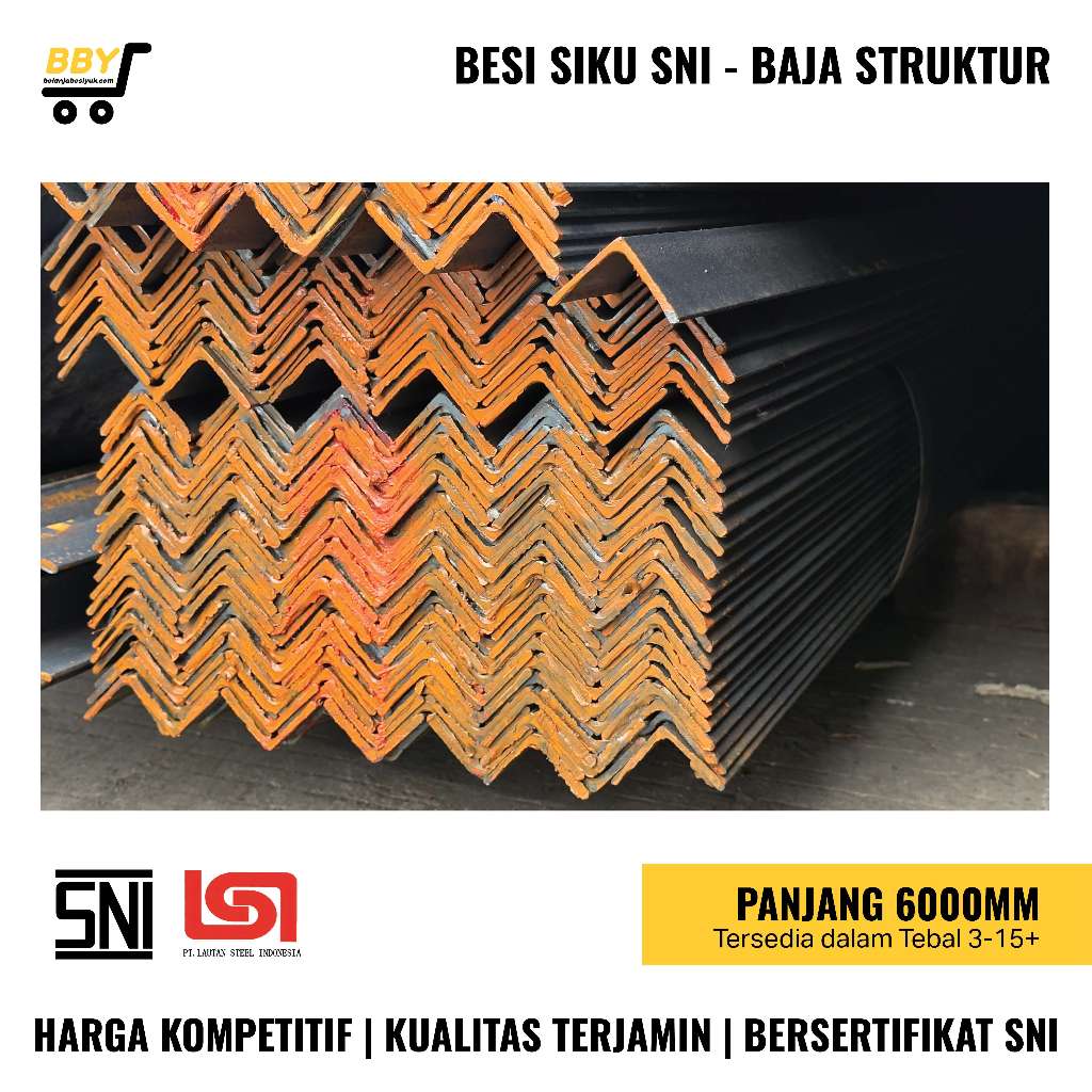 Jual SIKU - Besi Siku - Angle Bar 6 Meter Full SNI | Shopee Indonesia