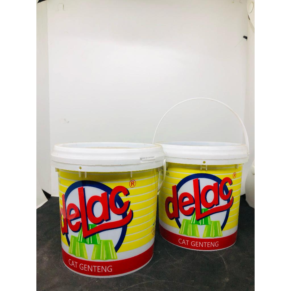 Jual CAT GENTENG DELAC 1 KG WARNA CAT EXTERIOR LAPANGAN TROTOAR KOLAM ...