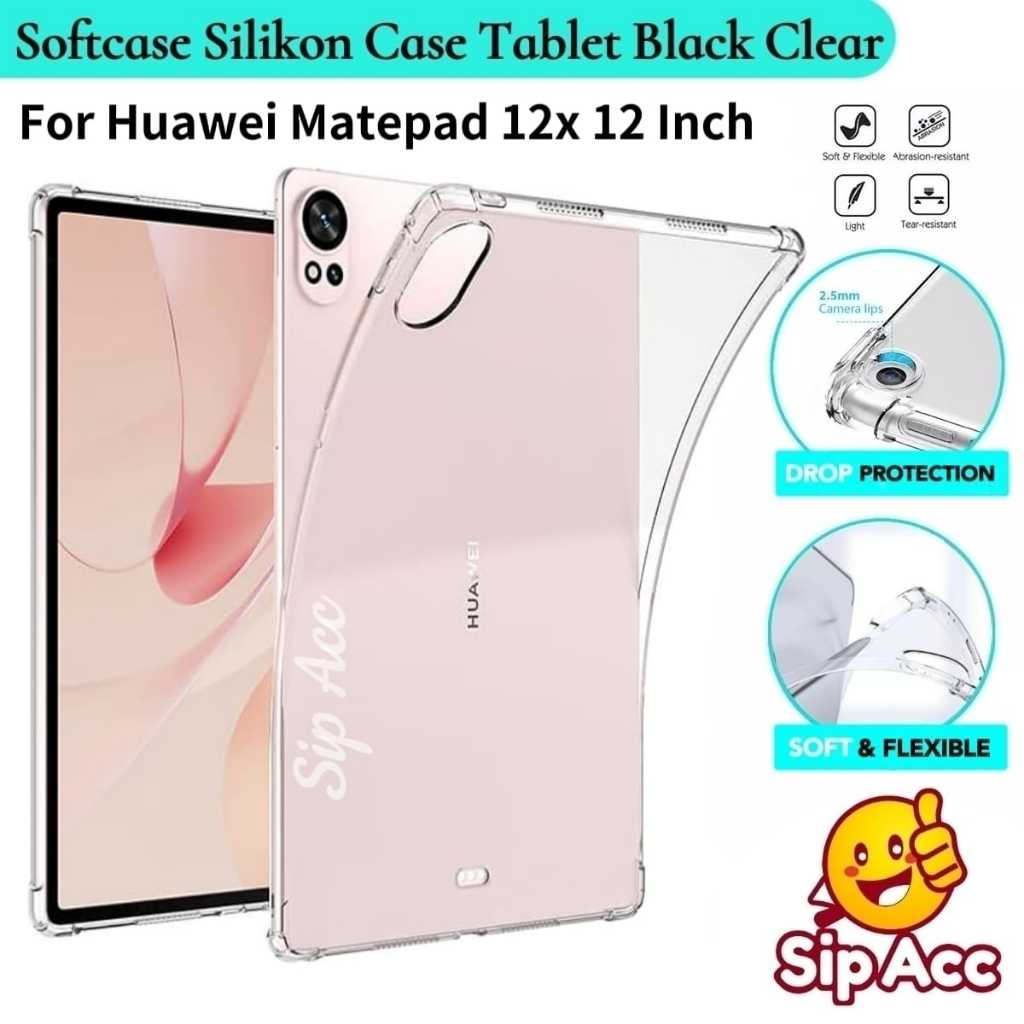 Jual Huawei Matepad 12X 12 X Clear Case Silikon TPU Casing Bening ...