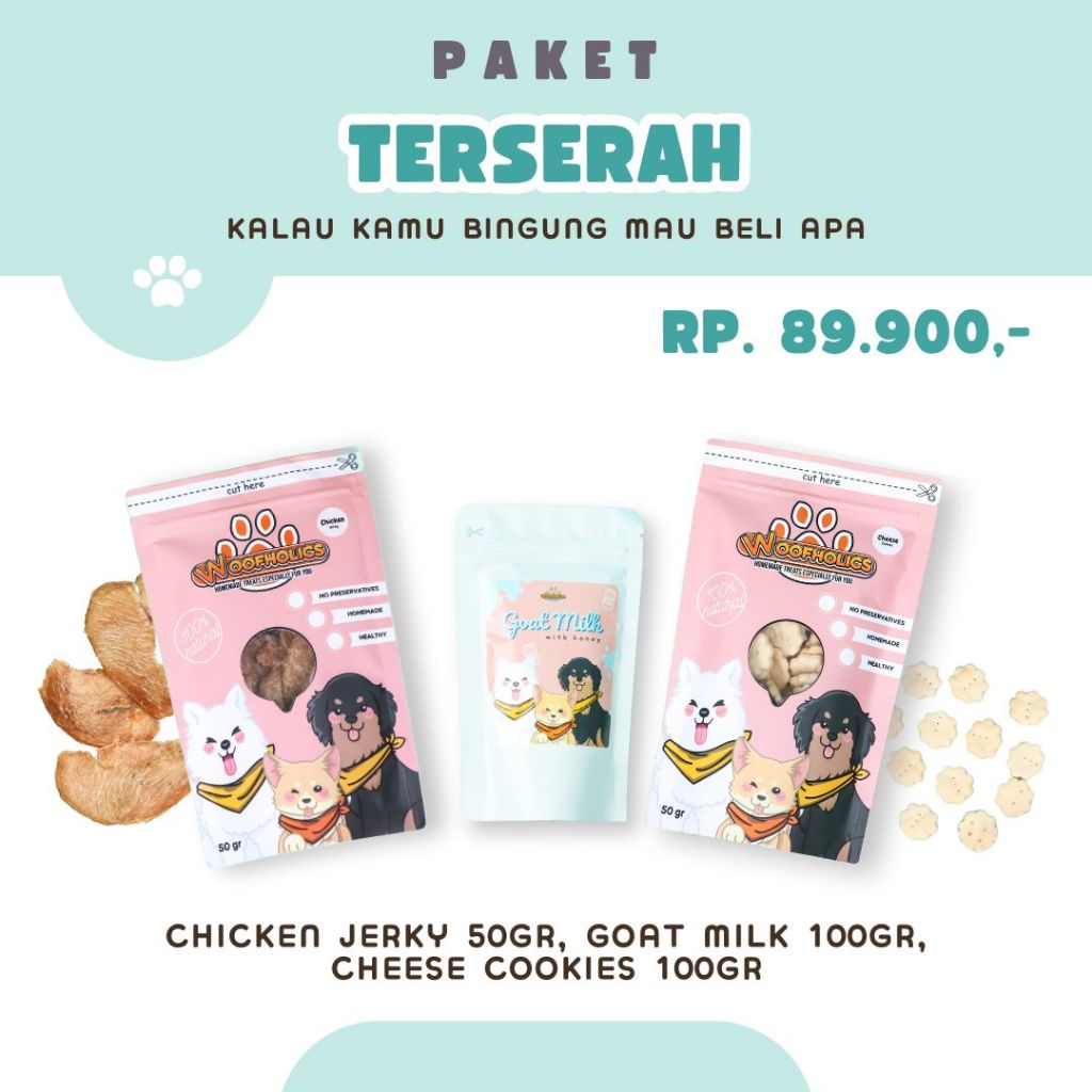 Jual Woofholics Paket Terserah / Bundling Dog Snack Cemilan Anjing Dog ...